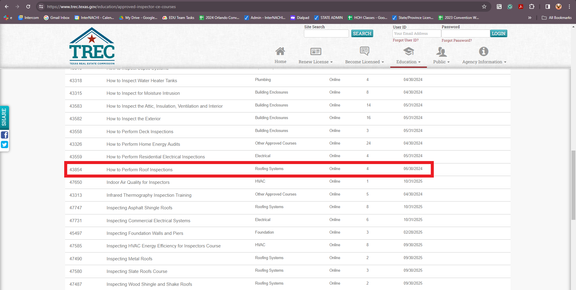 Texas Home Inspector Continuing Education - InterNACHI®