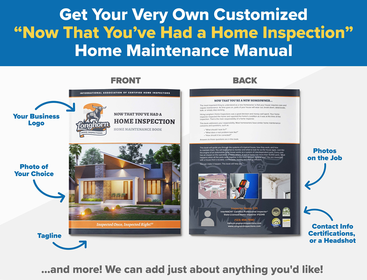 Home maintenance books custom-designed with your company's information ...