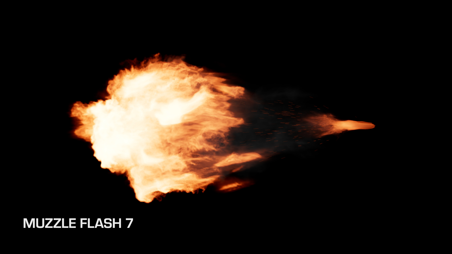 Slow Motion Muzzle Flashes 3D Models | ActionVFX