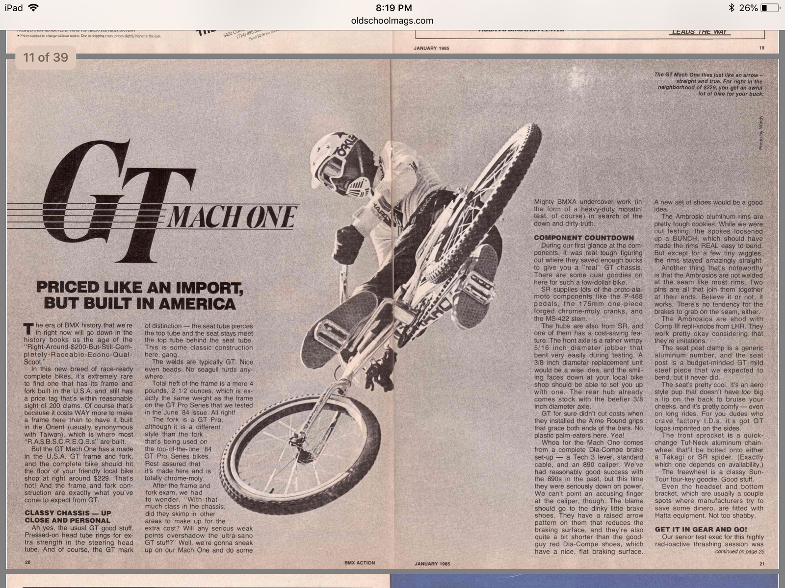 1985 GT Mach One variances and timeline - BMXmuseum.com Forums