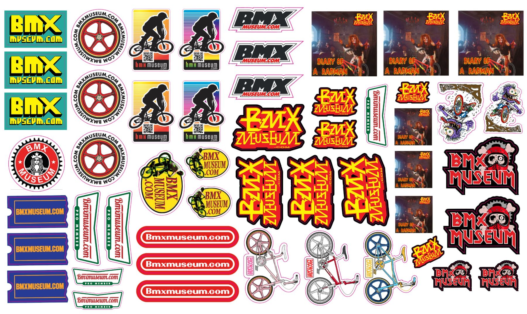 Latest sticker sheet being printed OZZY too - BMXmuseum.com Forums