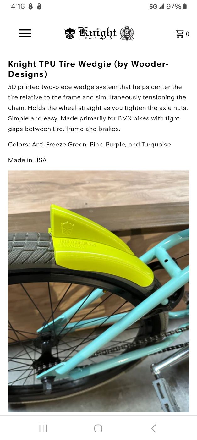 New Cult Tire Wedge by Wooder Designs - BMXmuseum.com Forums
