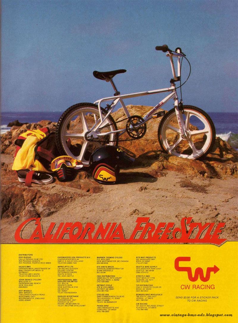 1984 CW Racing California FreeStyle - BMXmuseum.com Forums