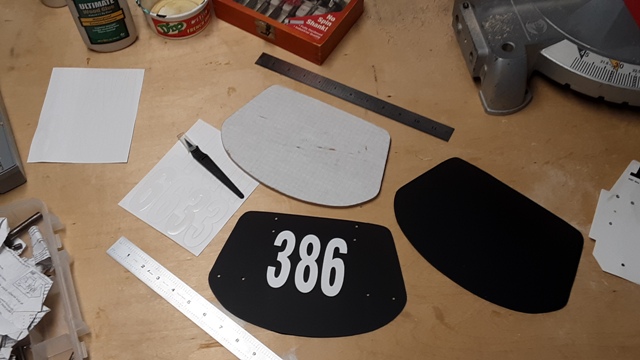 made a homemade number plate. ever make your own? lets see em ...