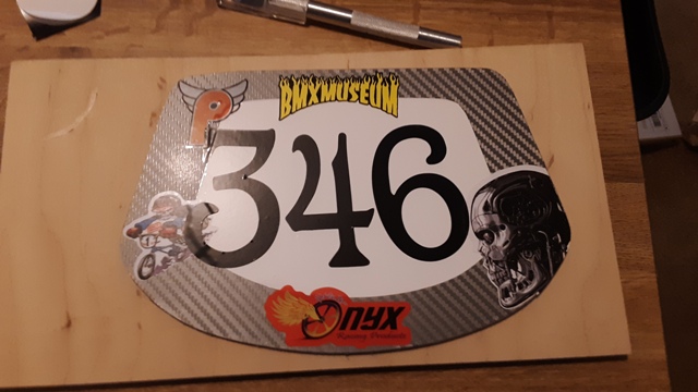 made a homemade number plate. ever make your own? lets see em ...