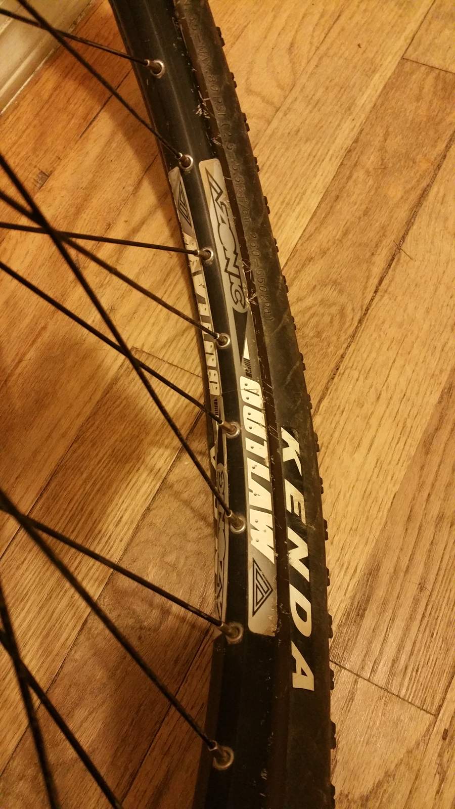 AZONIC OUTLAW WHEELSET WITH KENDA TIRES AND HAYES ROTORS - BMXmuseum ...