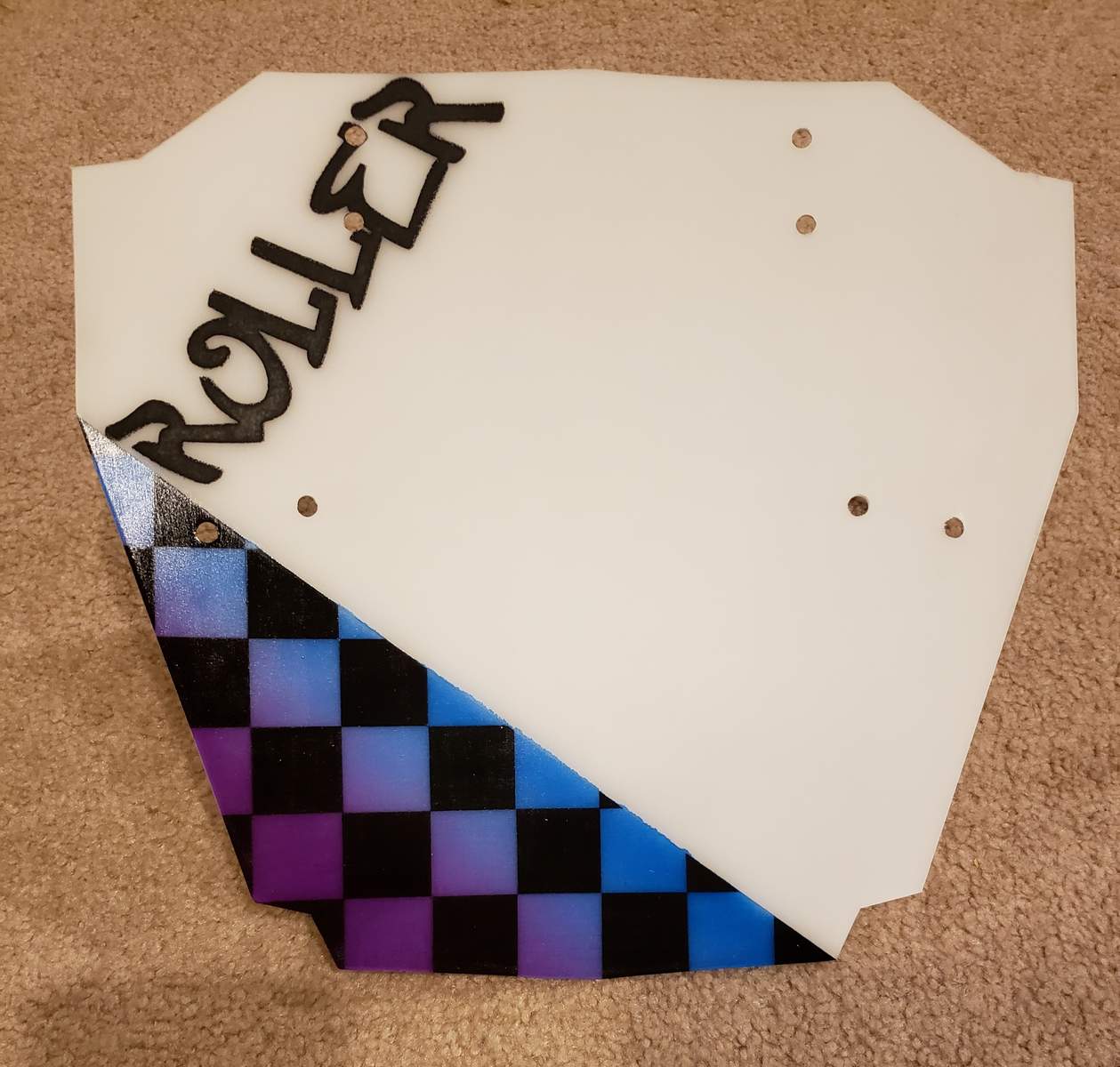 made a homemade number plate. ever make your own? lets see em ...