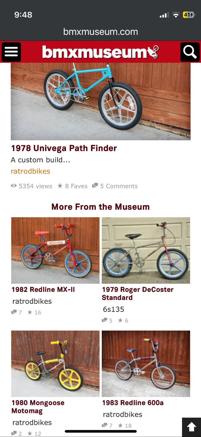 What are the chances of your bike on the homepage? - BMXmuseum.com Forums