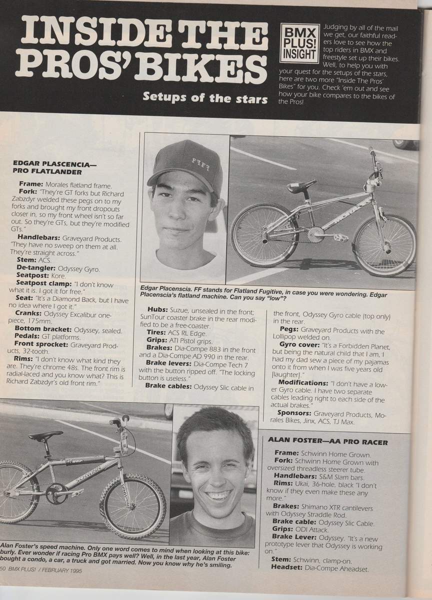 Mid School Pro Rider Bike Checks/Setups - BMXmuseum.com Forums