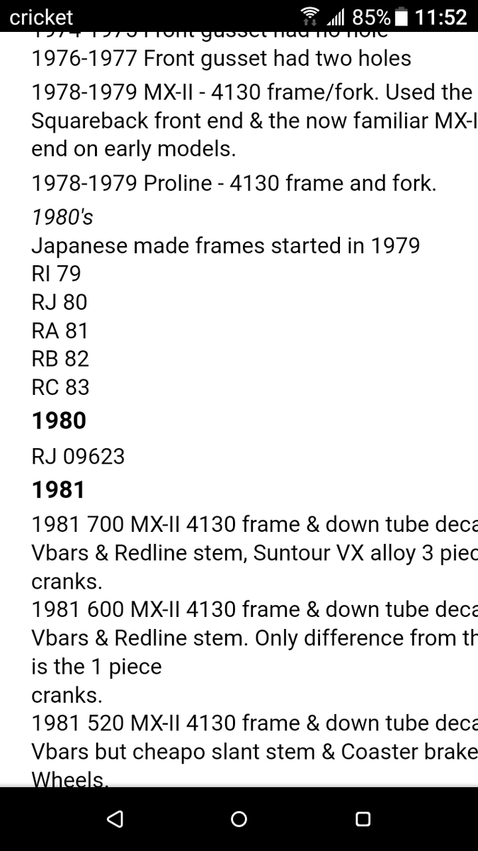 REDLINE serial number? - BMXmuseum.com Forums