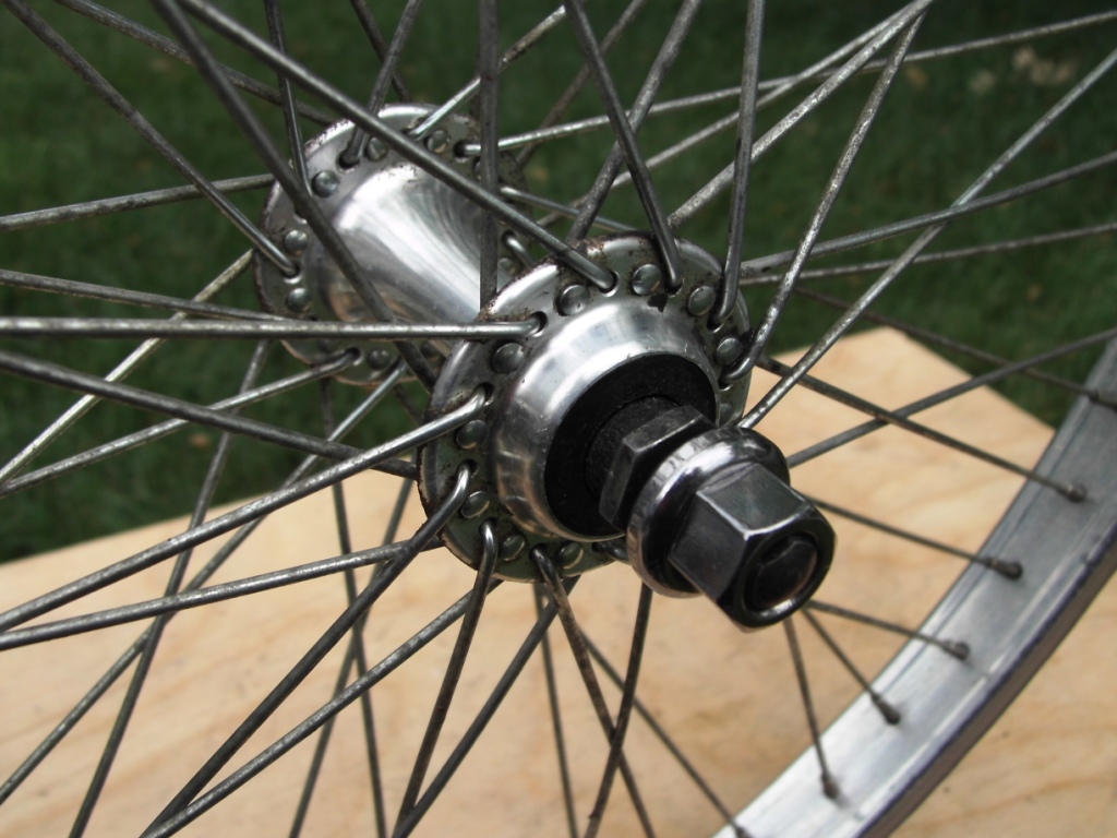 BMXmuseum.com For Sale / Wheelset - KK Hubs - 48 hole - silver