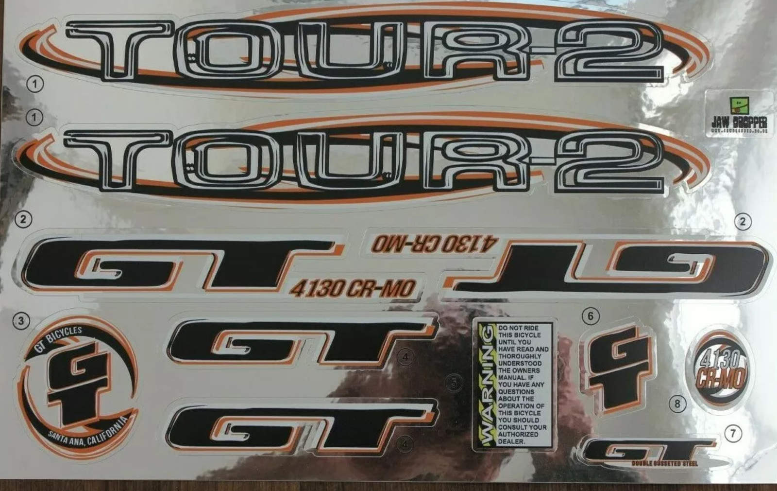 Anyone know where to get 1999 Gt tour2 decals ? - BMXmuseum.com Forums