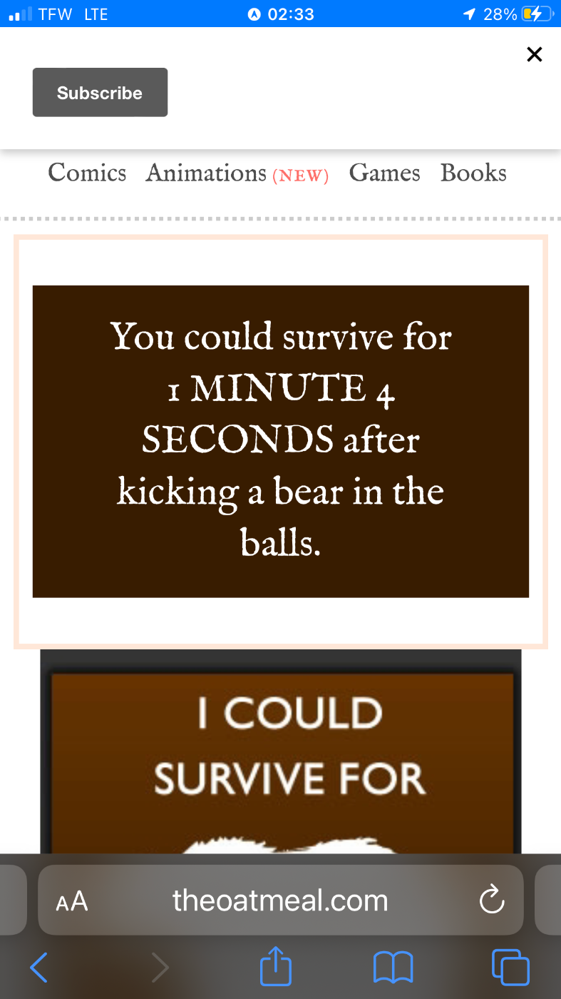 how long could you survive after kicking a bear in the balls? II - BMXmuseum.com Forums