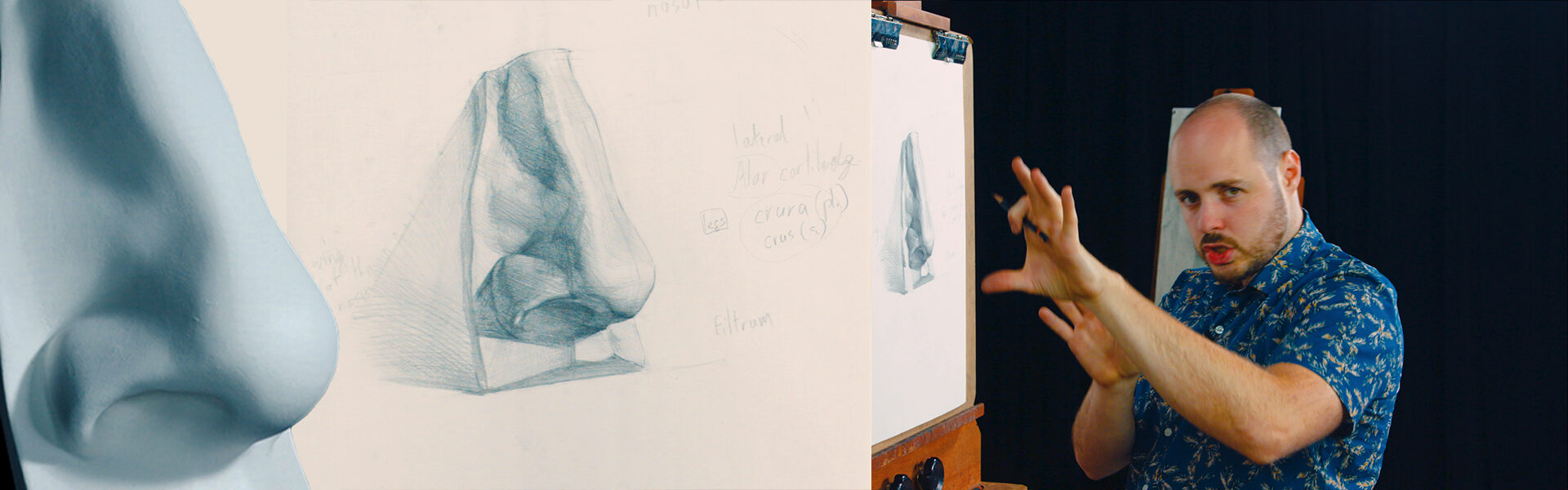 Drawing the Cast of David’s Nose | New Masters Academy