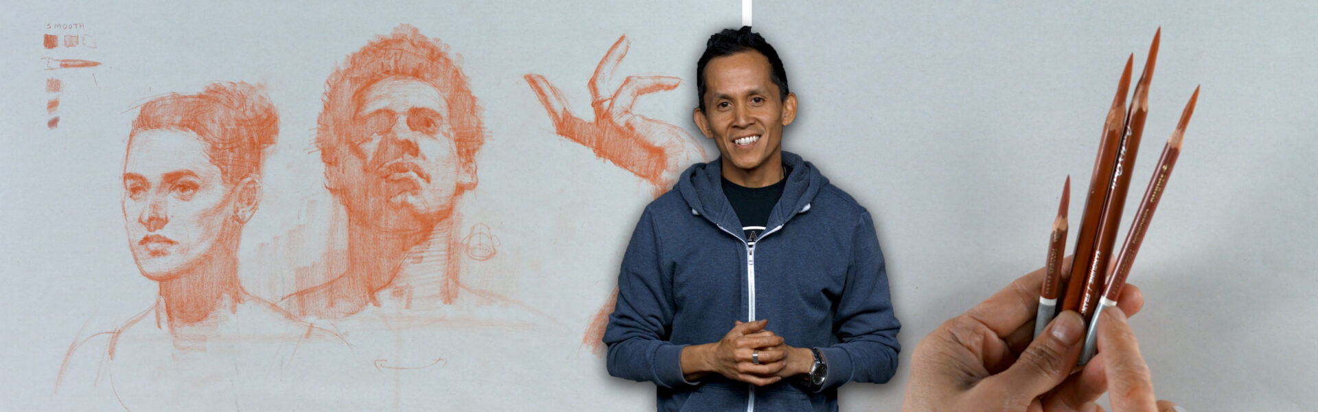 Rendering with Red Conté Pencil | New Masters Academy