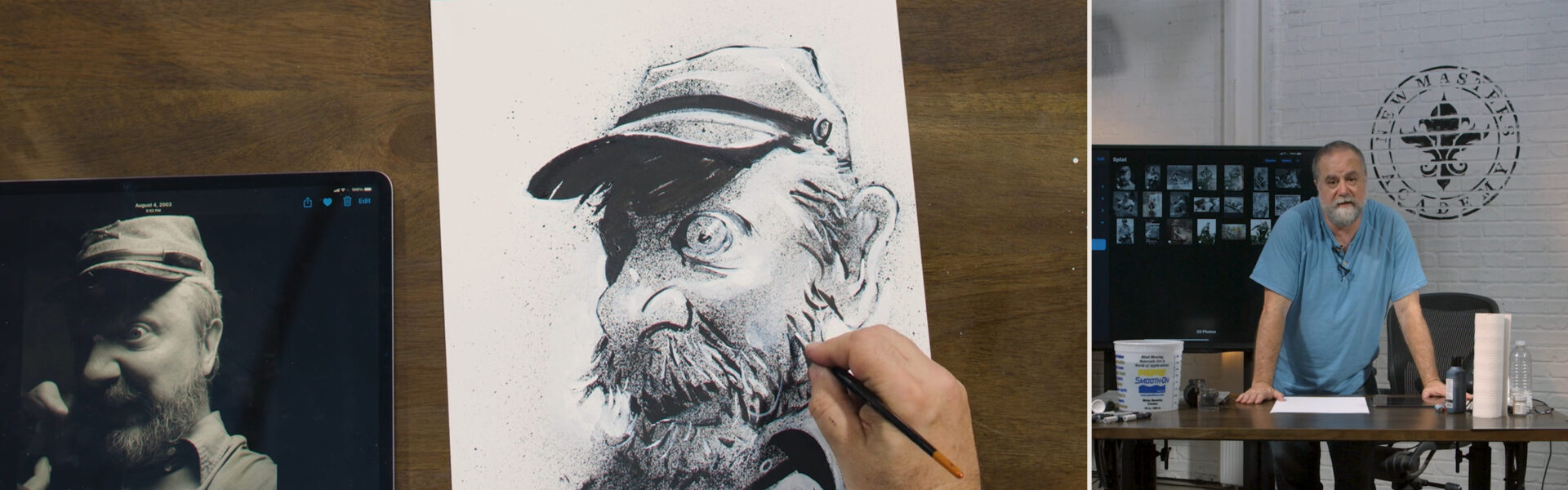 Rendering Techniques: Blocking In with Acrylic Paint | New Masters Academy