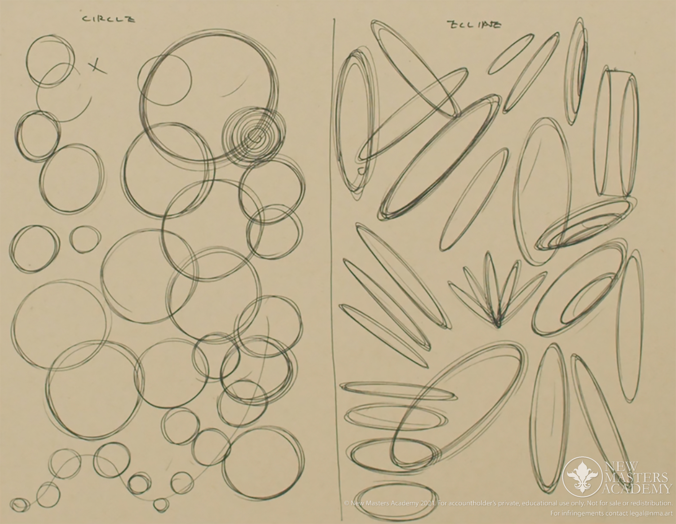 Materials for Dynamic Sketching and Fundamental Drawing Exercises | New ...