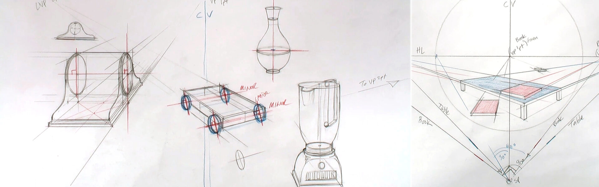 Object Drawing with Ellipses in One and Two-Point Perspective | New ...