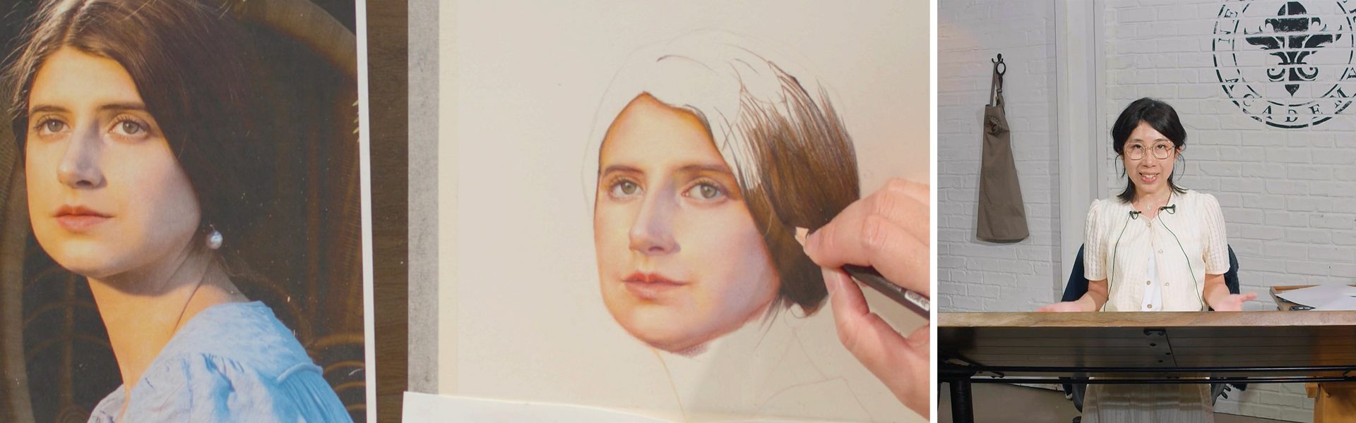 Colored Pencil Portraiture: Developing the Hair | New Masters Academy