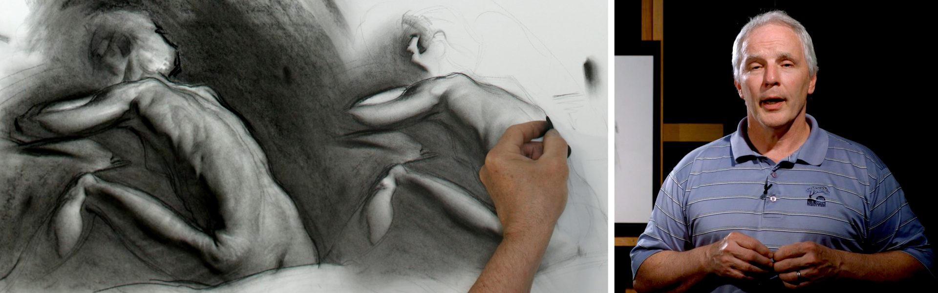 Long-Pose Figure Drawing of a Female Model | New Masters Academy