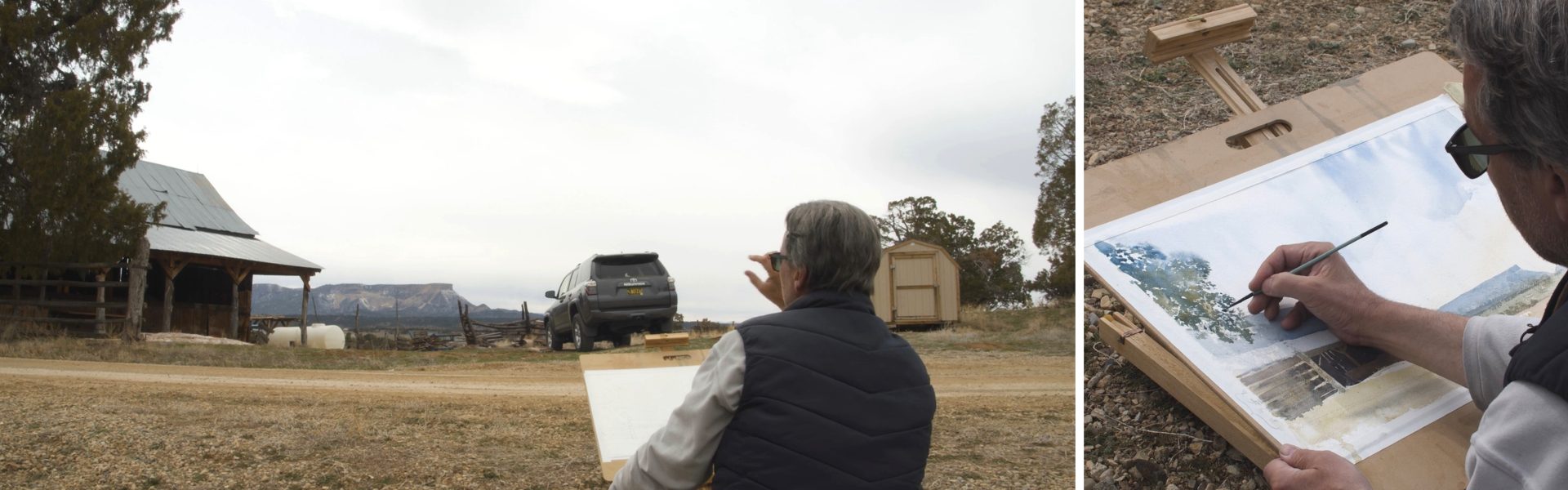 Creating a Landscape Scene with Architectural Elements in Watercolor ...