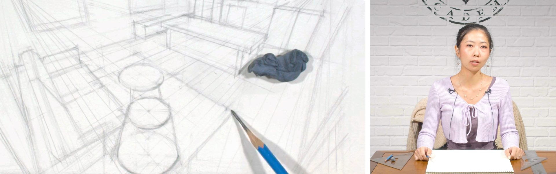 Drawing an Interior in Two and Three-Point Perspective | New Masters ...