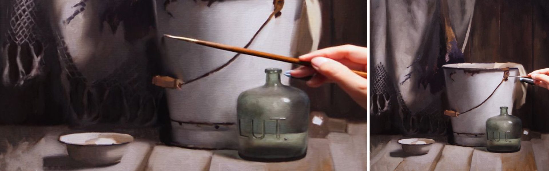 Developing the Forms of the Bucket in a Still Life Painting | New ...