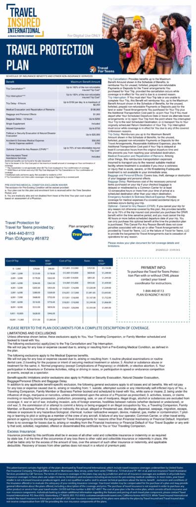 Travel For Teens Student Travel Insurance for Travel Protection ...