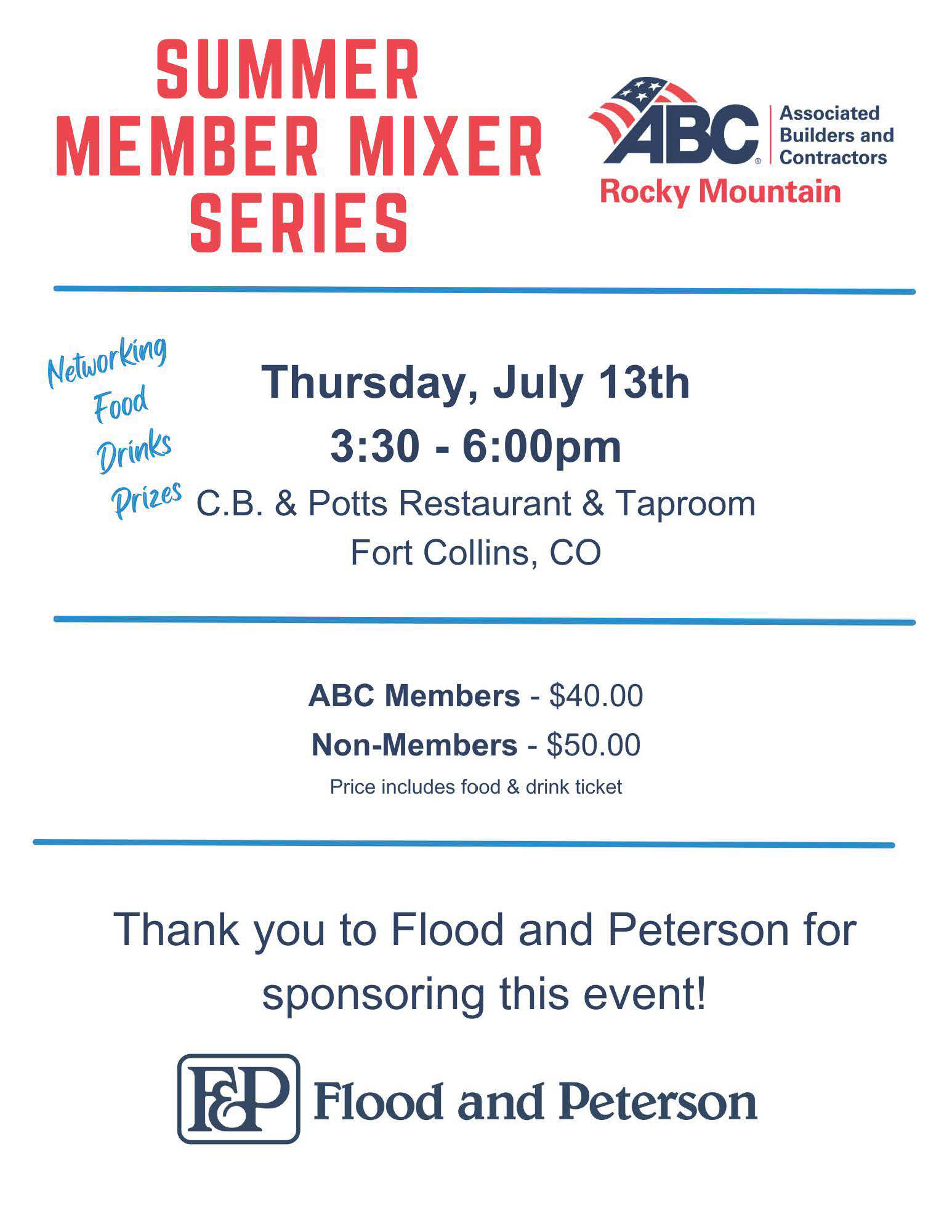 NoCo Summer Member Mixer and Meeting