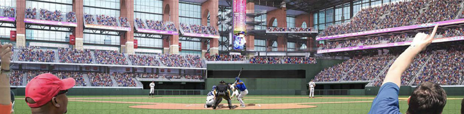 Texas Rangers Baseball Stadium Scoreboards