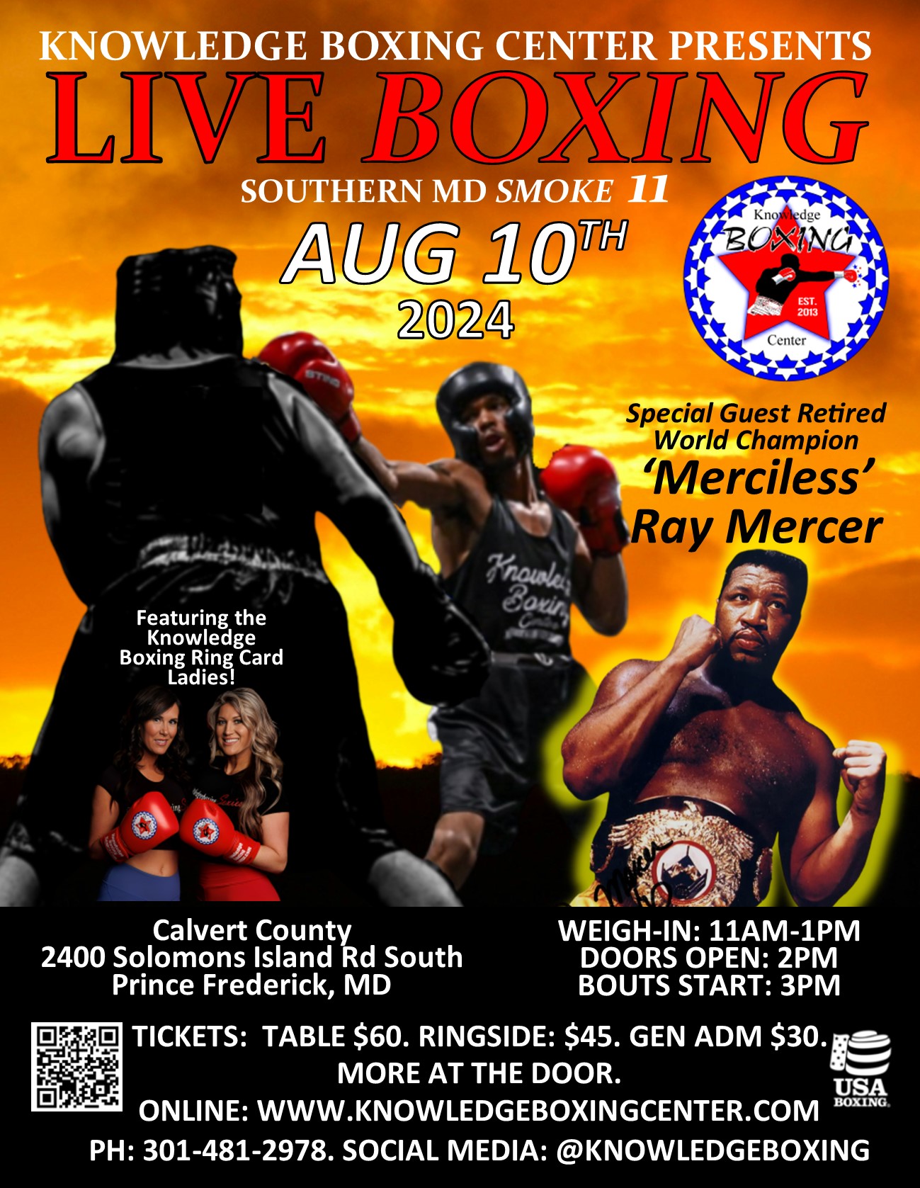 LIVE BOXING! presented by Knowledge Boxing Center: SOMD Smoke 11 in ...