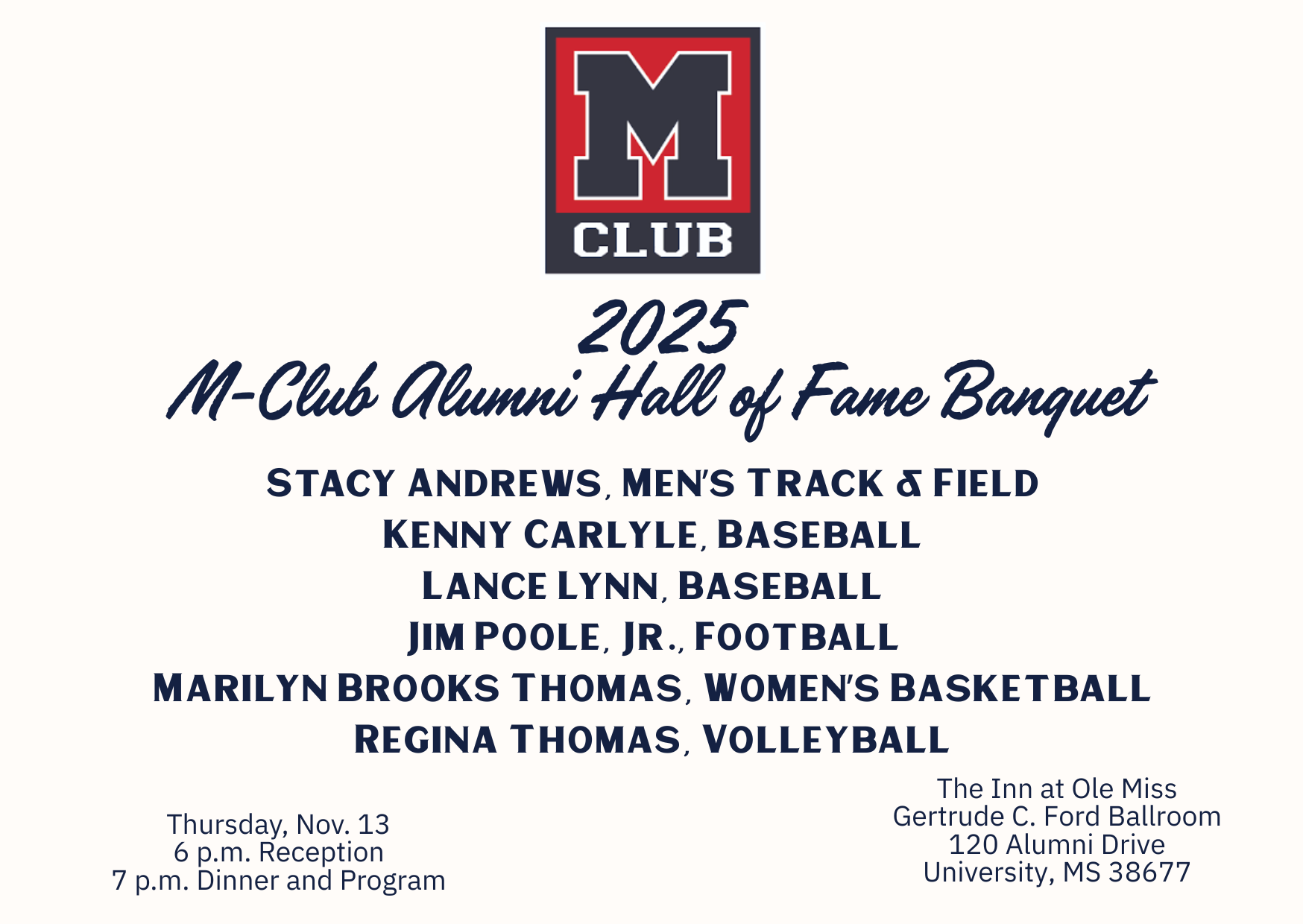 M-Club Hall of Fame 2025