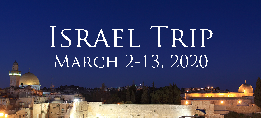 Holy Land Trip 2020 Registration
