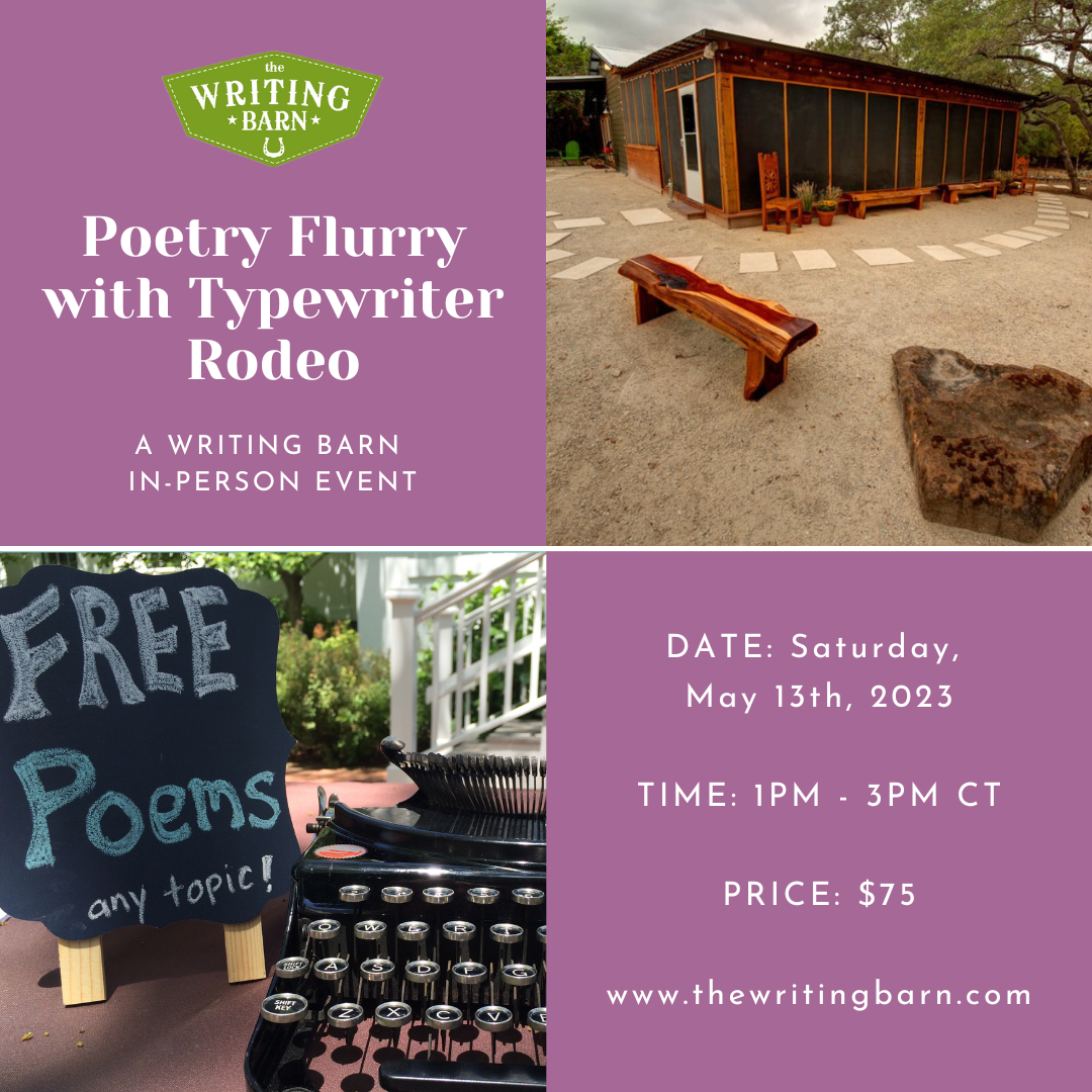 IN-PERSON WORKSHOP: Poetry Flurry with Typewriter Rodeo (Austin, TX)