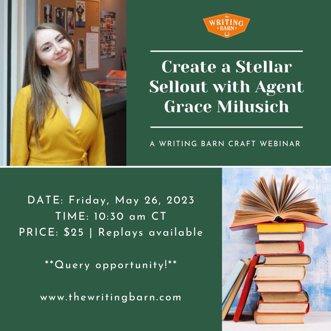 Craft Webinar: Creating Stellar Sell-Outs with Agent Grace Milusich