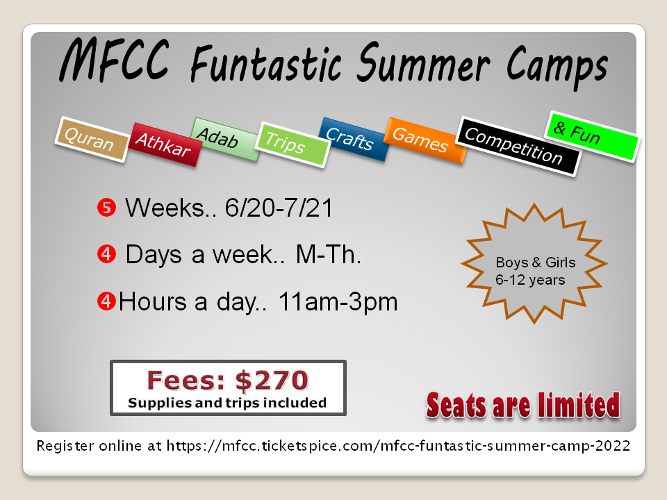 MFCC Funtastic Summer Camp 2022