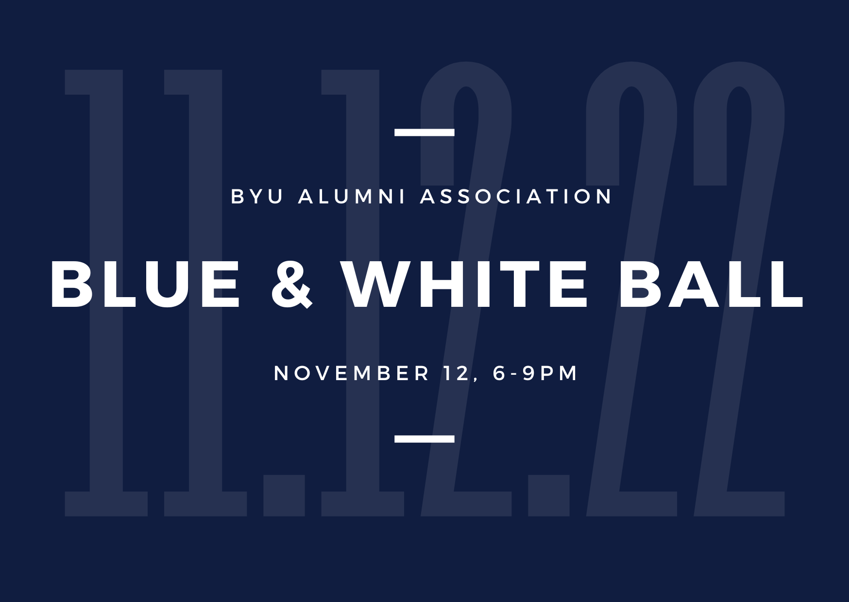 BYU Alumni Blue & White Ball