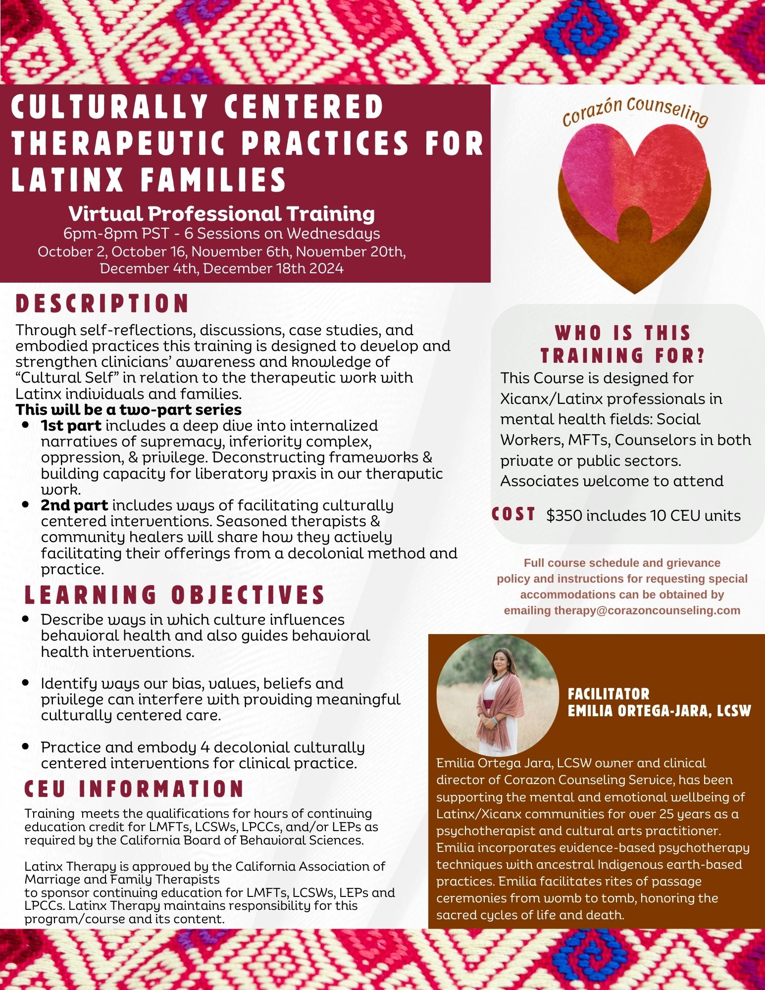 Culturally Centered Therapeutic Interventions