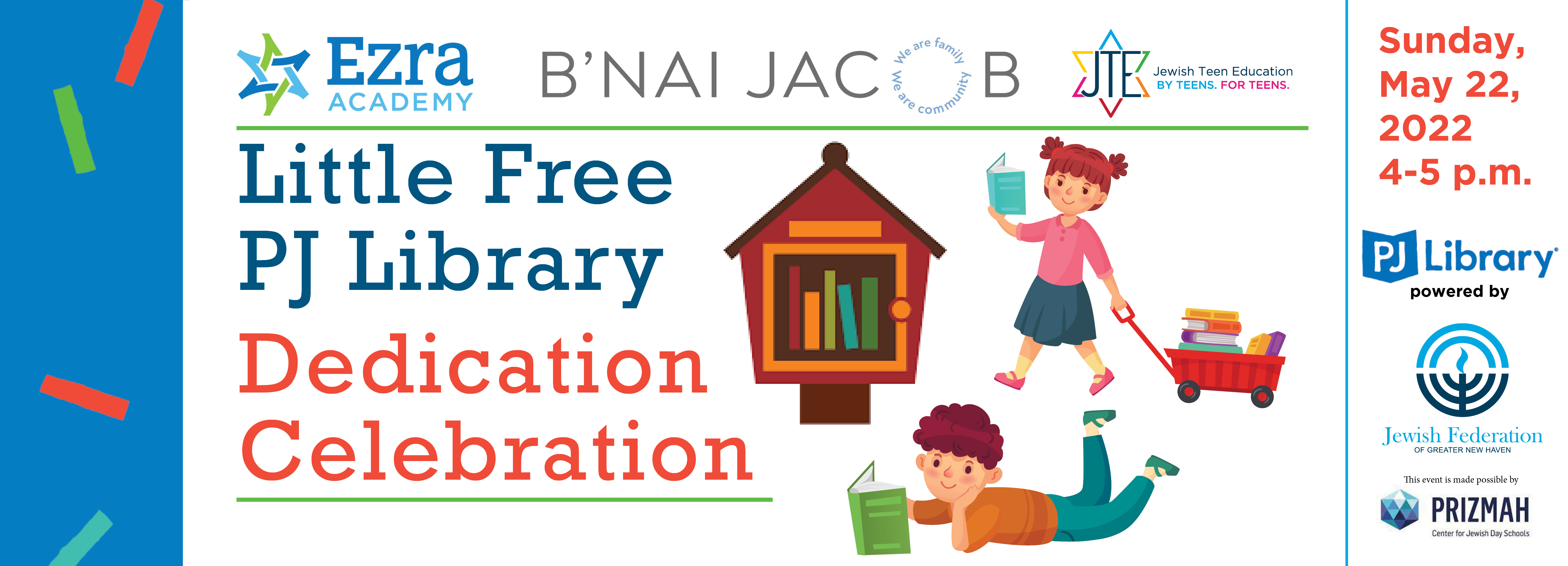 Little Free PJ Library Dedication at Ezra Academy