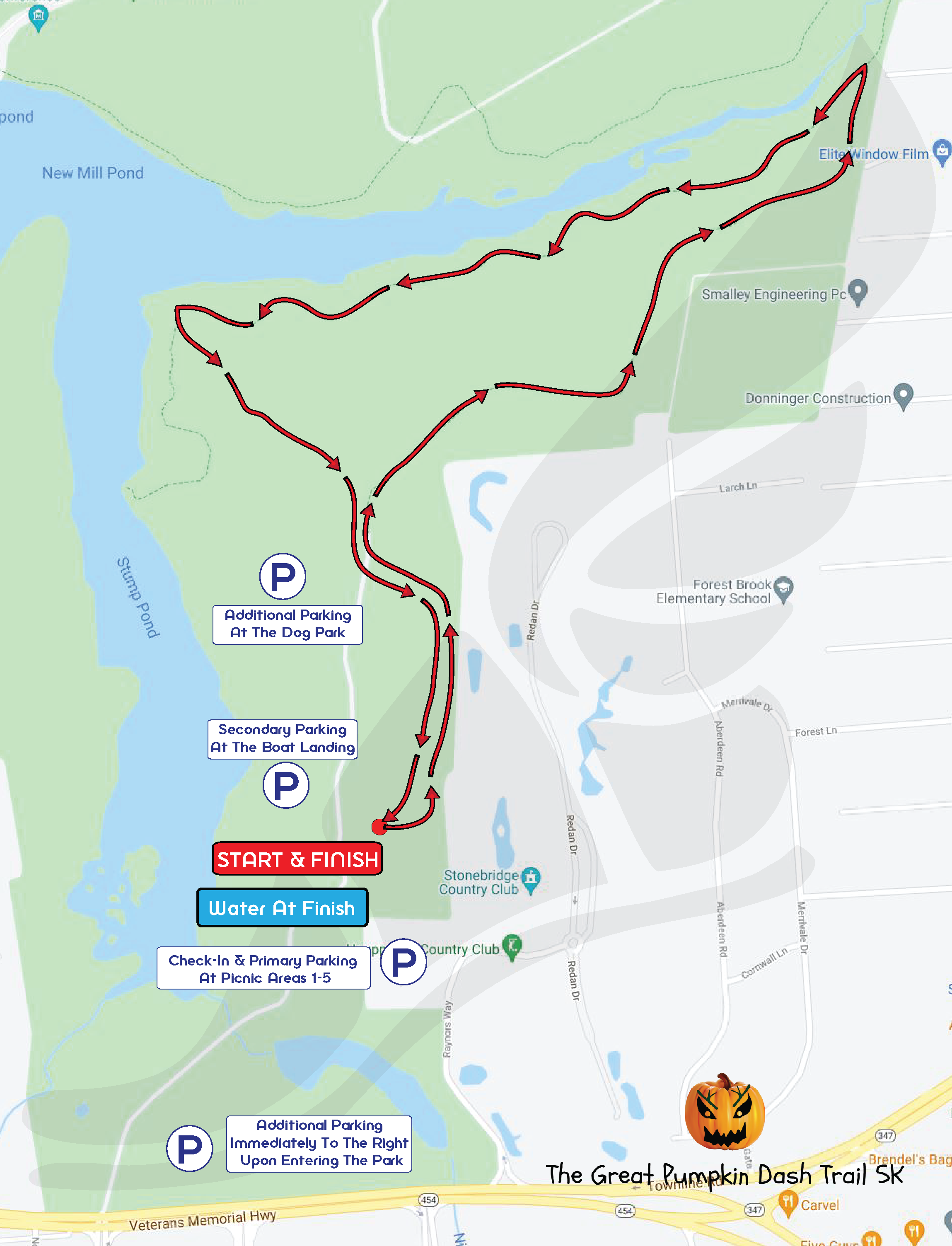 2024 Never Stop Running Foundation Great Pumpkin Dash Trail 5K