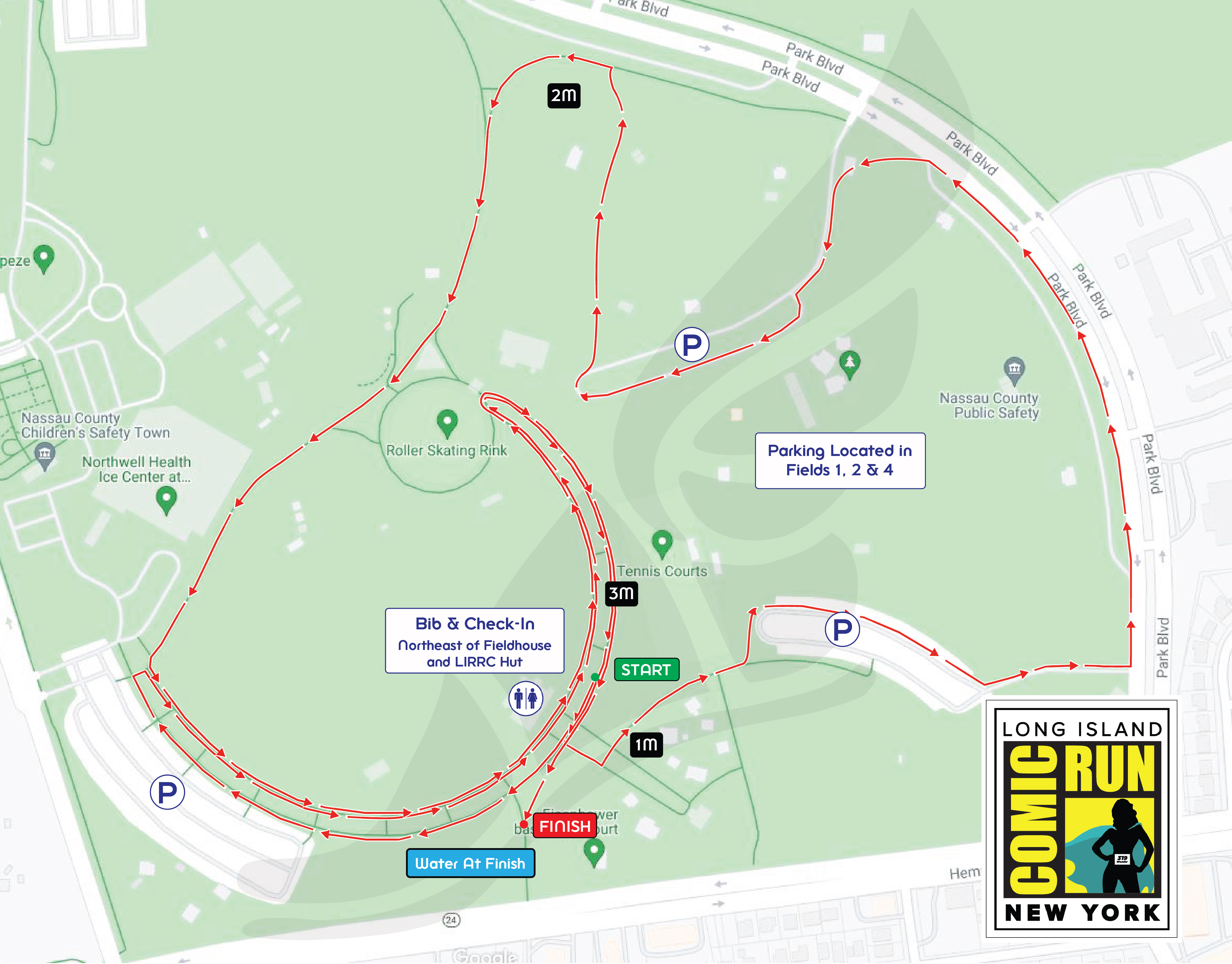 2023 Never Stop Running Foundation Comic Run 5K Eisenhower Park