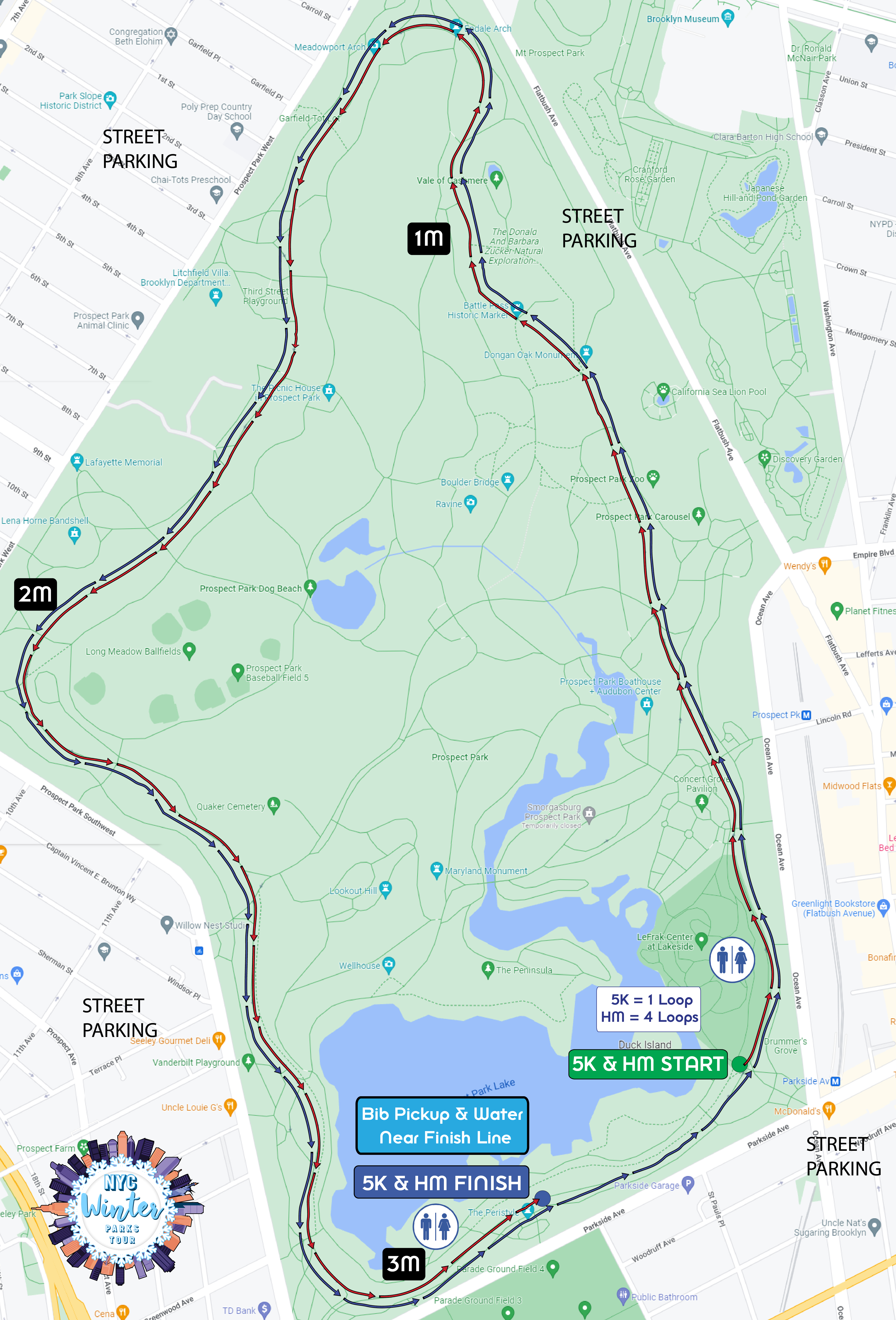 Prospect Park Brooklyn Map