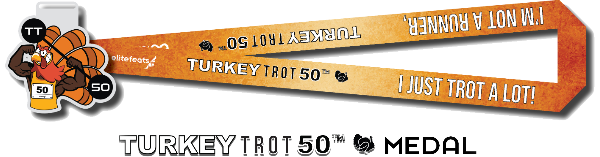 2023 Never Stop Running Foundation Turkey Trot 50 Challenge