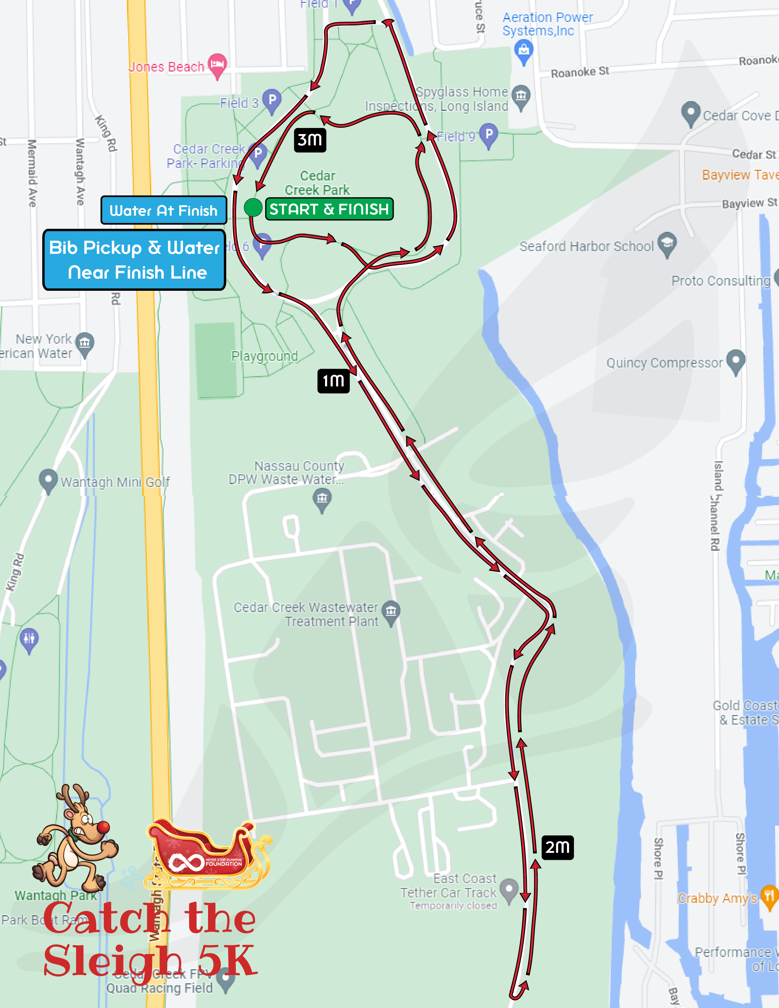 2024 Never Stop Running Foundation Catch The Sleigh 5K