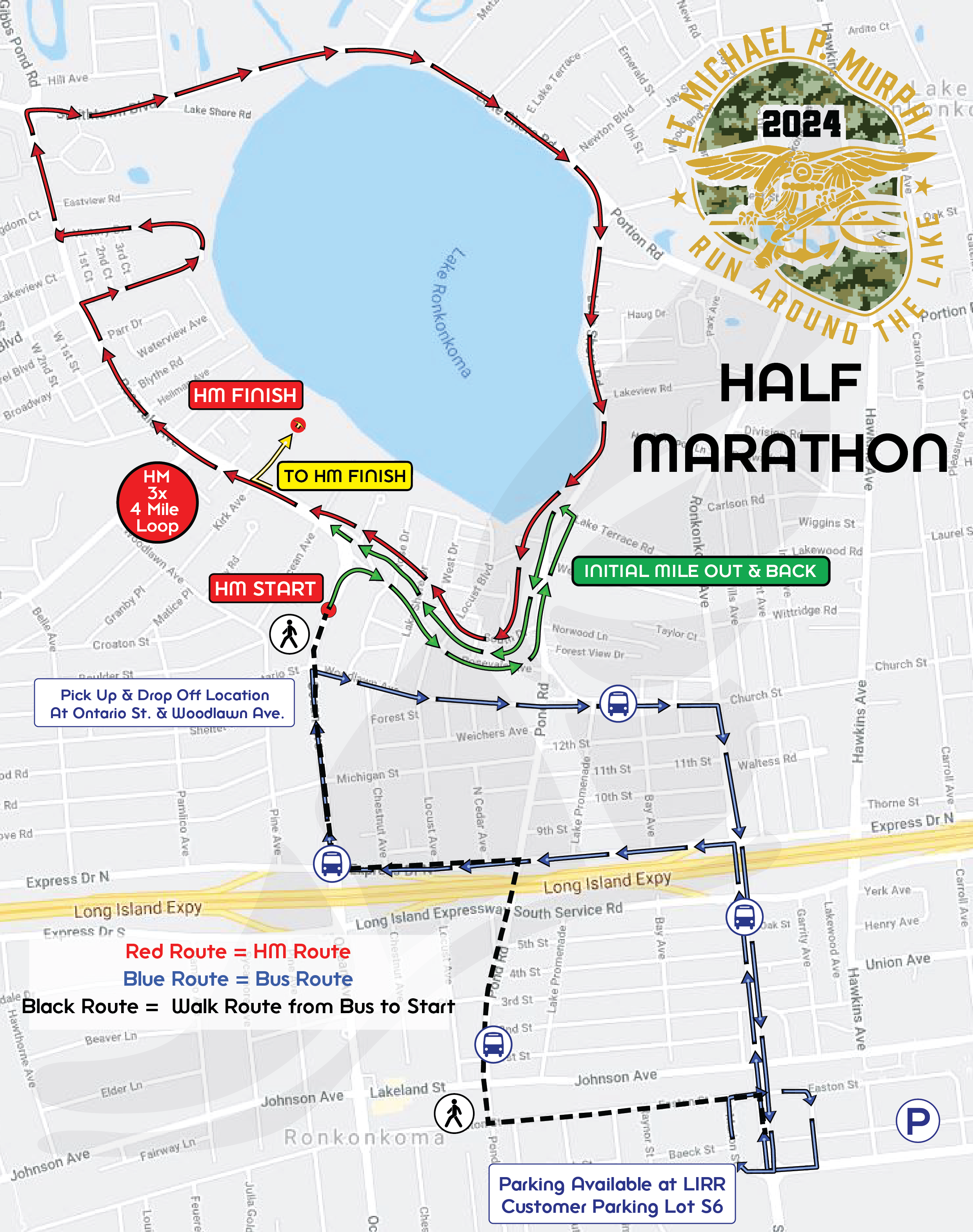 2024 Navy SEAL LT Michael P Murphy Run Around the Lake 4M Half Marathon