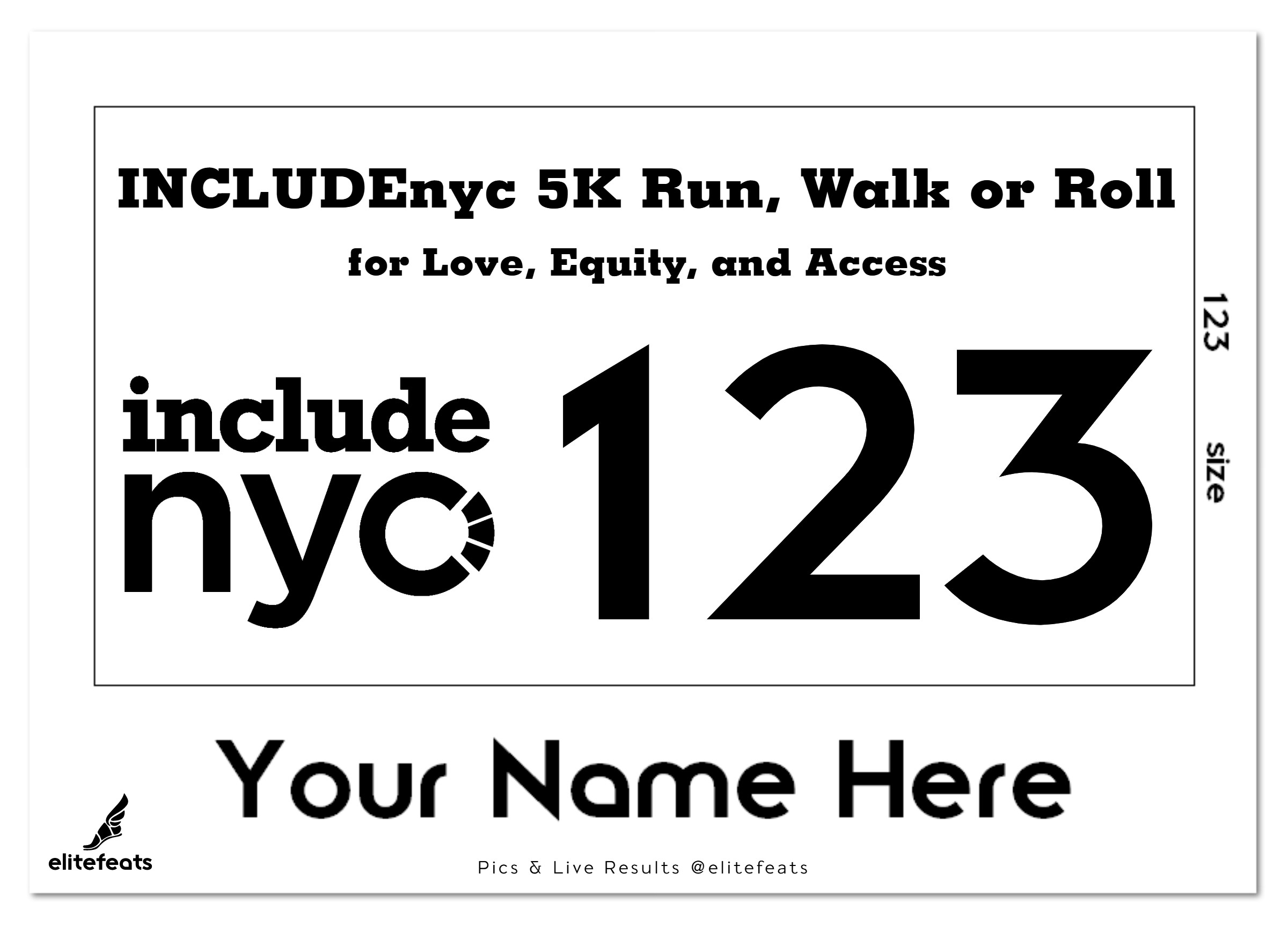 2024 INCLUDEnyc 5K Run/Walk/Roll for Love, Equity, and Access