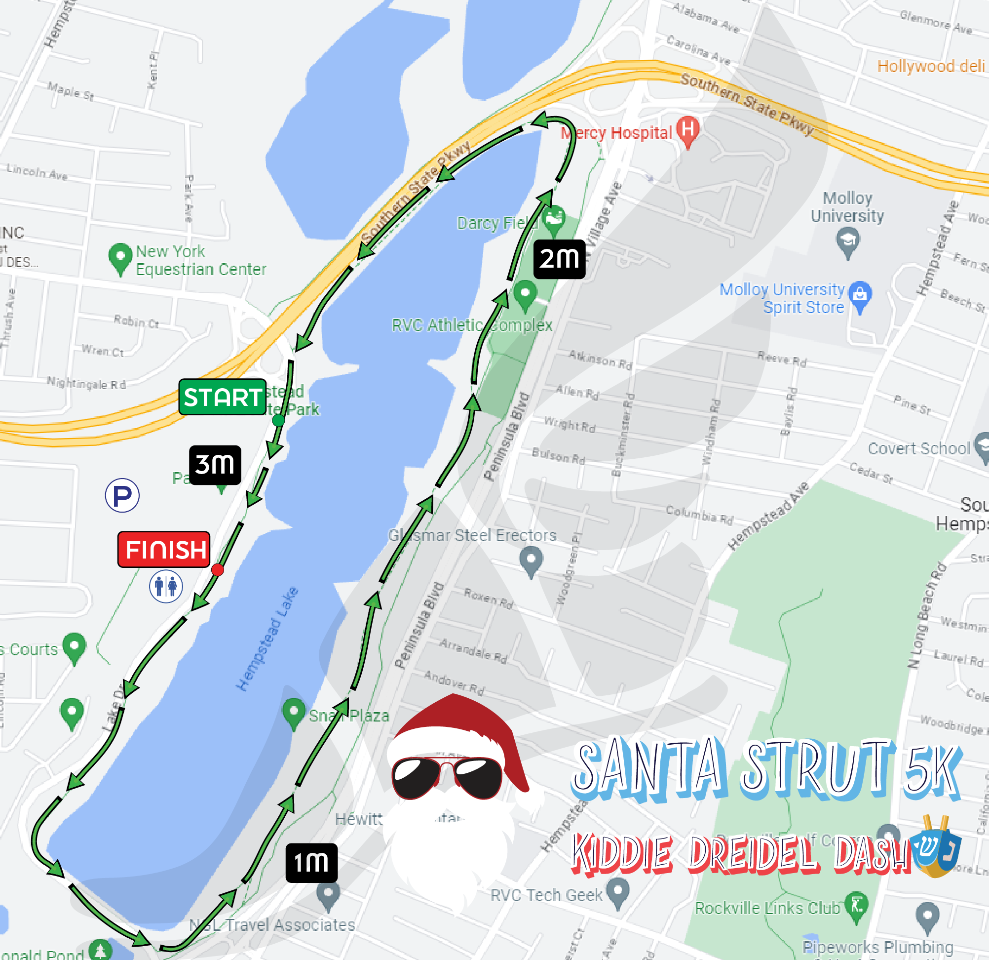 2025 Never Stop Running Foundation Santa Strut 5K