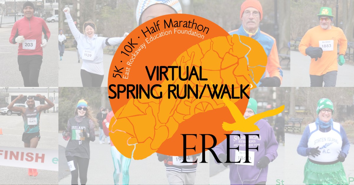 2021 EREF Virtual 5K 10K and Half Marathon Run/Walk