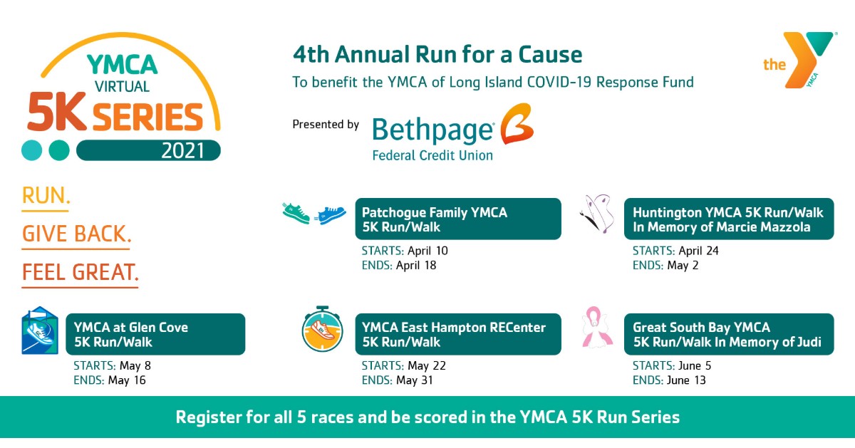 2021 YMCA Run Series Calendar and Virtual