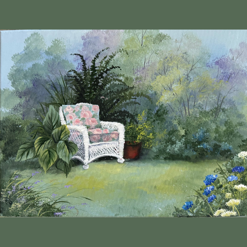 Summer Wicker Chair w/Ros Stallcup